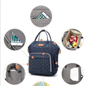Bags | Navy Blue Diaper Back Pack | Poshmark